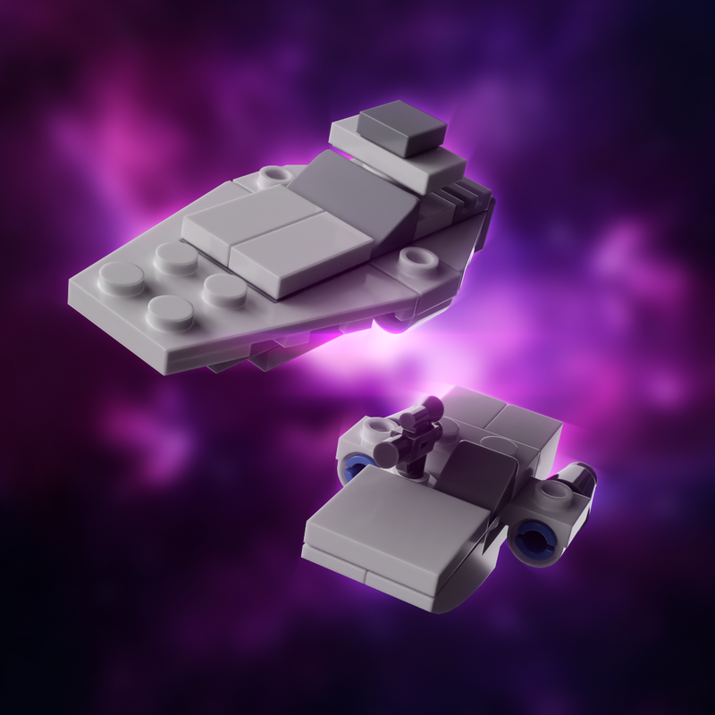 LEGO MOC Lego 911728-1 - Micro Snowspeeder & Destroyer Alternative - No ...