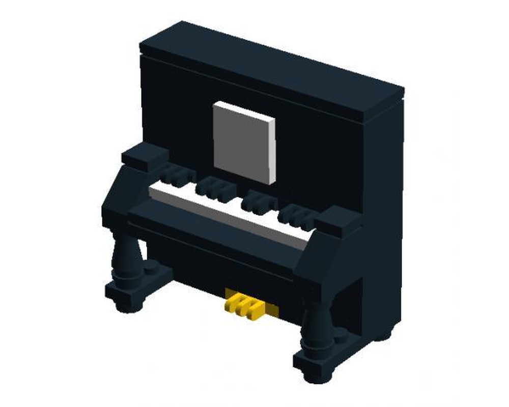 LEGO MOC Upright Piano by Quackles | Rebrickable - Build with LEGO