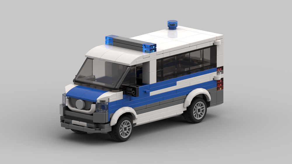LEGO MOC Mercedes Benz Sprinter Polizei by _res | Rebrickable - Build ...