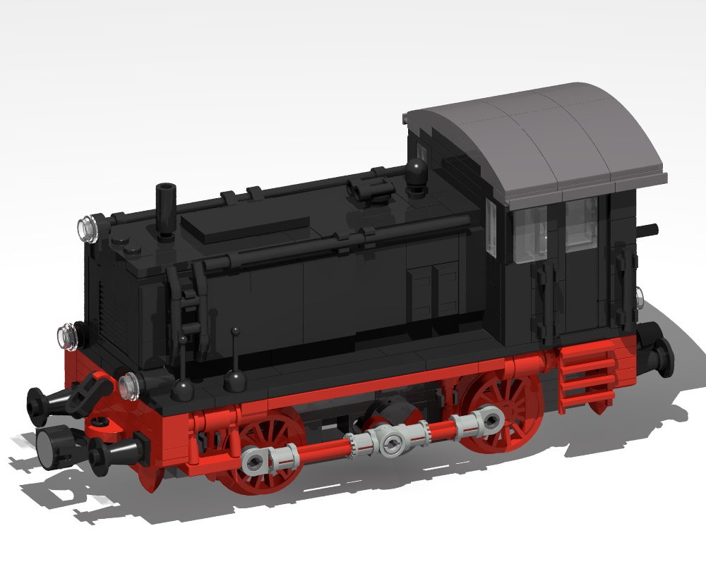 LEGO MOC DRG diesel locomotive type V20 (8w) by sidetrack | Rebrickable - Build with LEGO