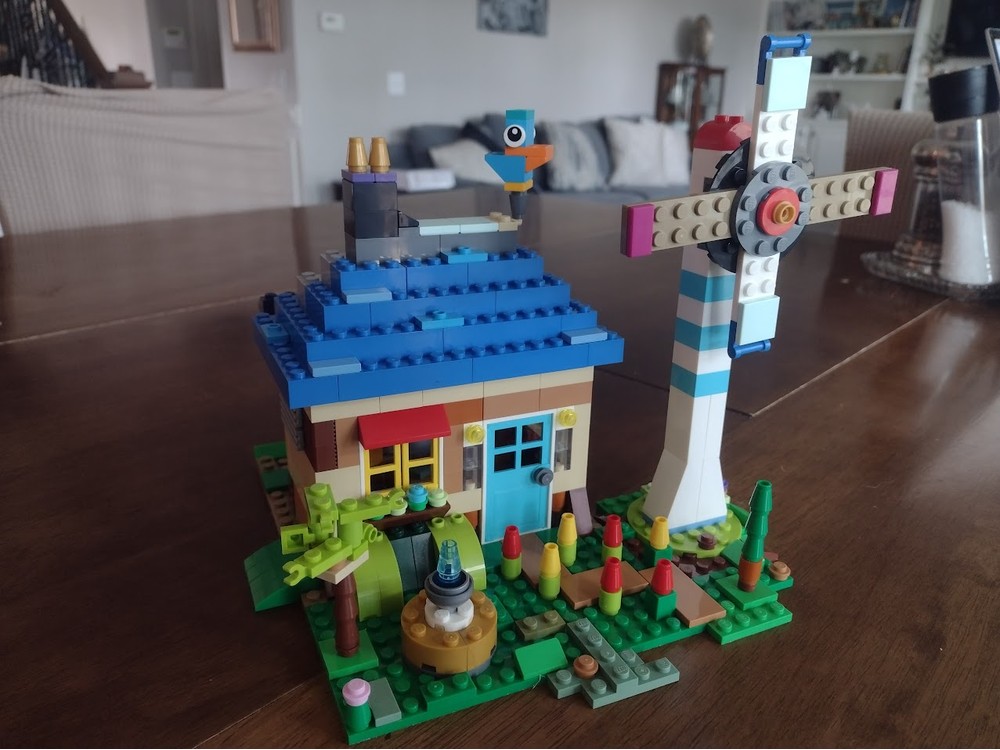 LEGO MOC Homestead, Windmill, Red Jalopy — 10717 + a baseplate by ...
