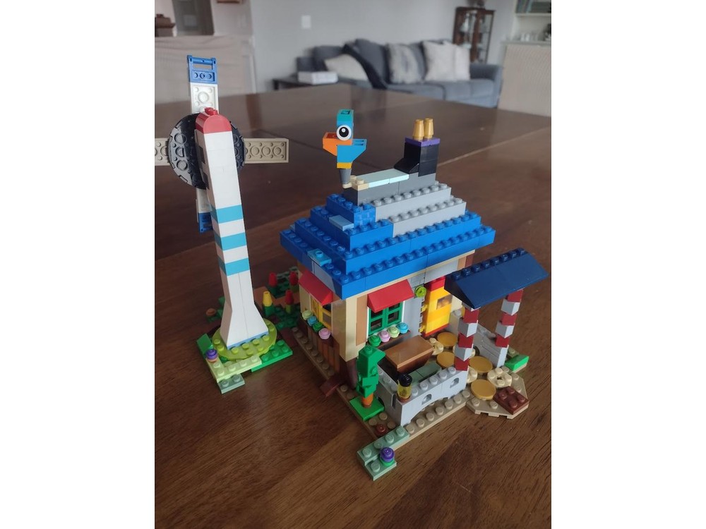 Lego Moc Homestead Windmill Red Jalopy — 10717 A Baseplate By Scott
