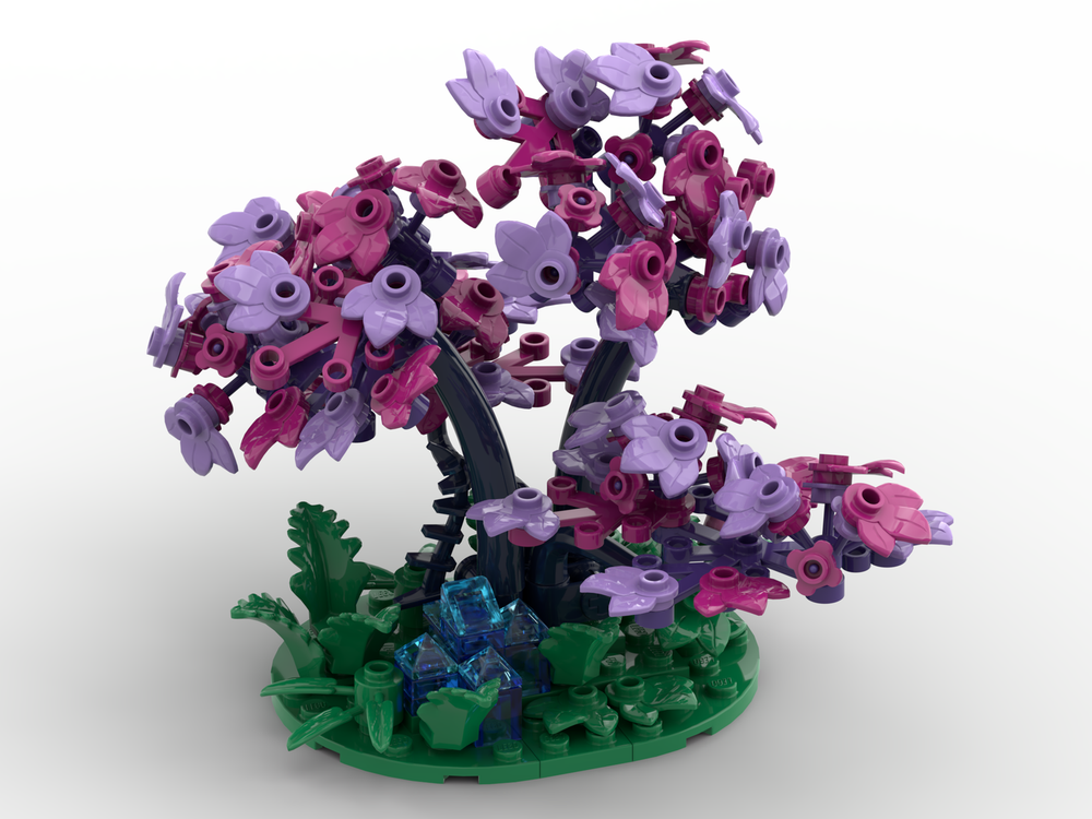LEGO MOC Elven Tree Dark Blue/Purple by Azorion | Rebrickable - Build ...