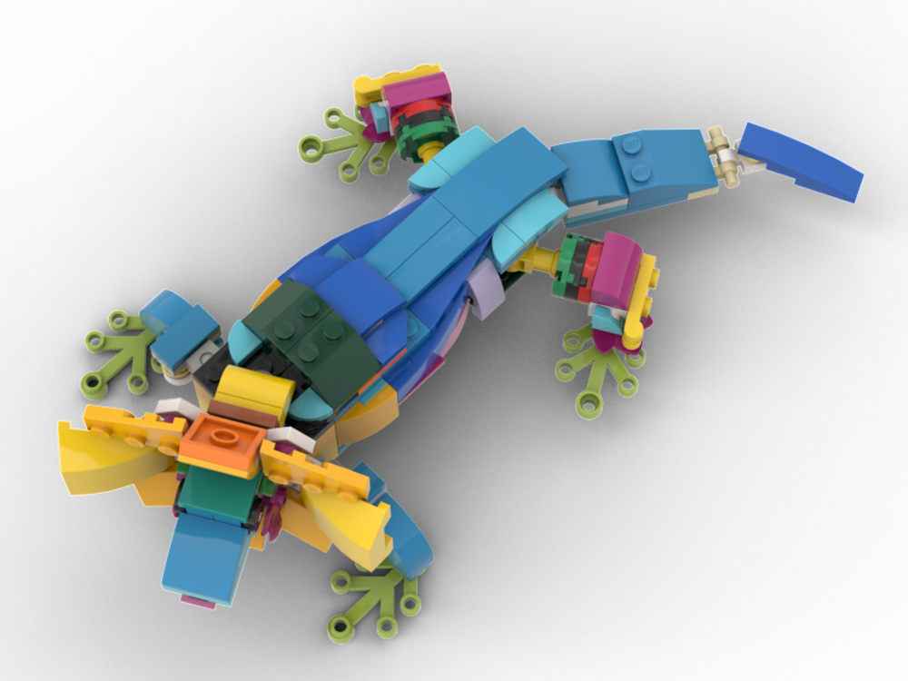 Lego Moc 31136 Frilled Lizard By Zengogobrick Rebrickable Build