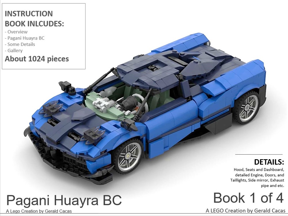 LEGO MOC Pagani Huayra BC by geraldcacas | Rebrickable - Build with LEGO