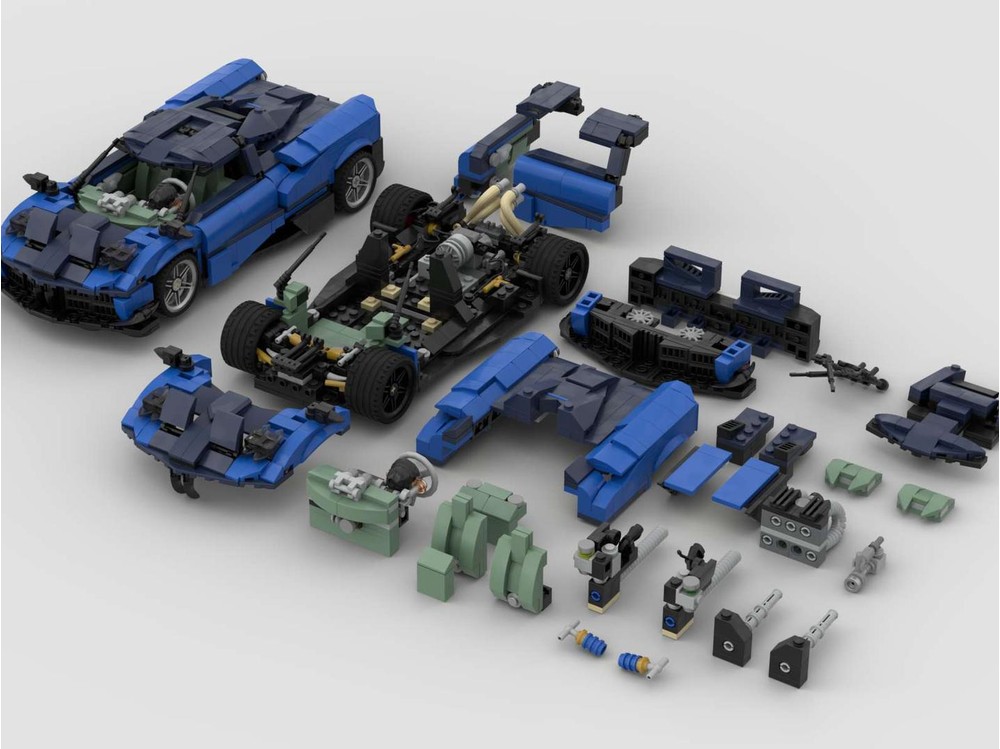 Lego Moc Pagani Huayra Bc By Geraldcacas Rebrickable Build With Lego