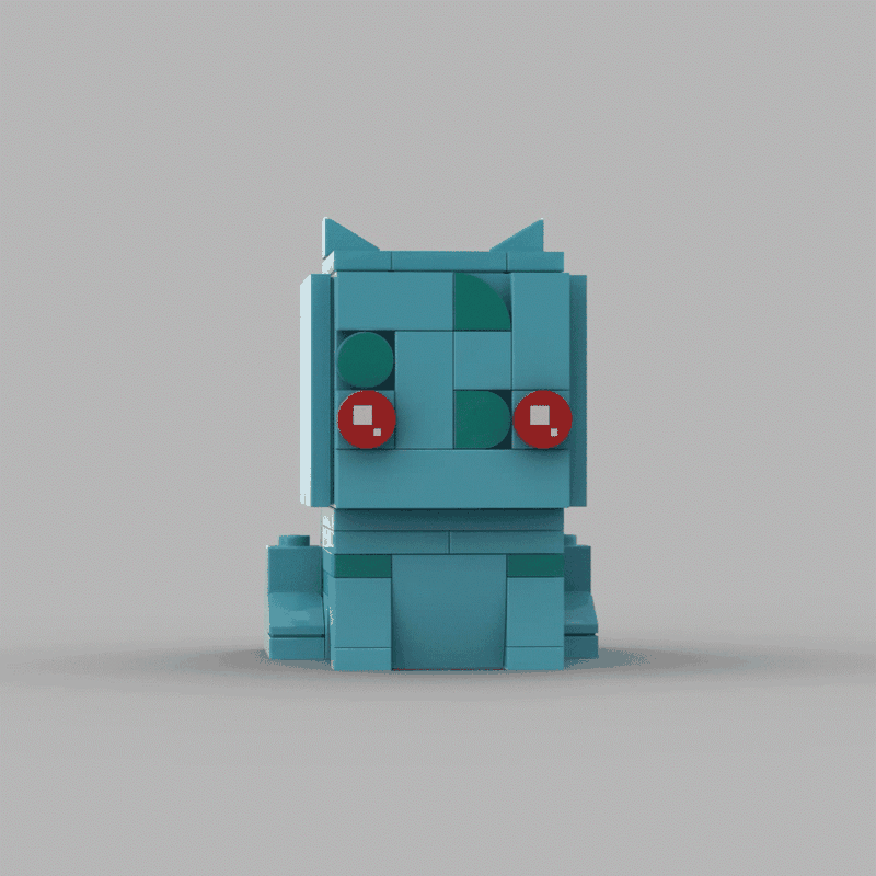 LEGO MOC Bulbasaur (Pokémon) by herpuderpules | Rebrickable - Build ...