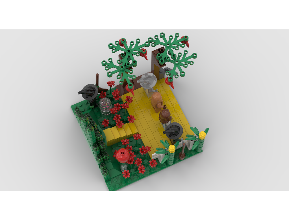 Lego Moc Wizard Of Oz Diorama By Fuganater Rebrickable Build With Lego