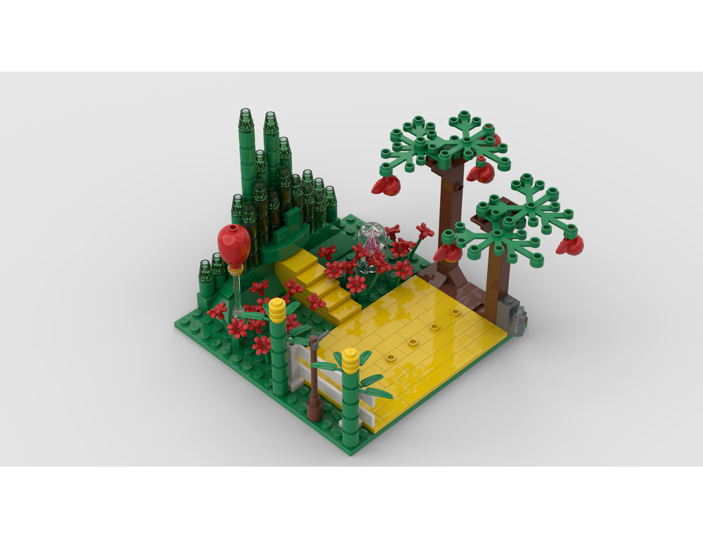 Lego Moc Wizard Of Oz Diorama By Fuganater Rebrickable Build With Lego