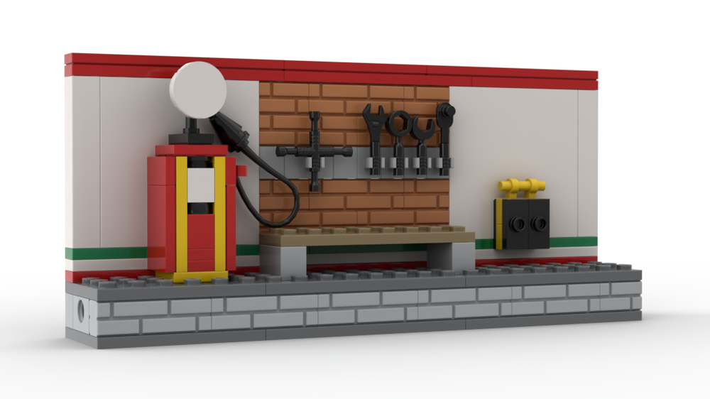 LEGO MOC Ferrari Ultimate Garage Modular Background Diorama - Gantry by ...