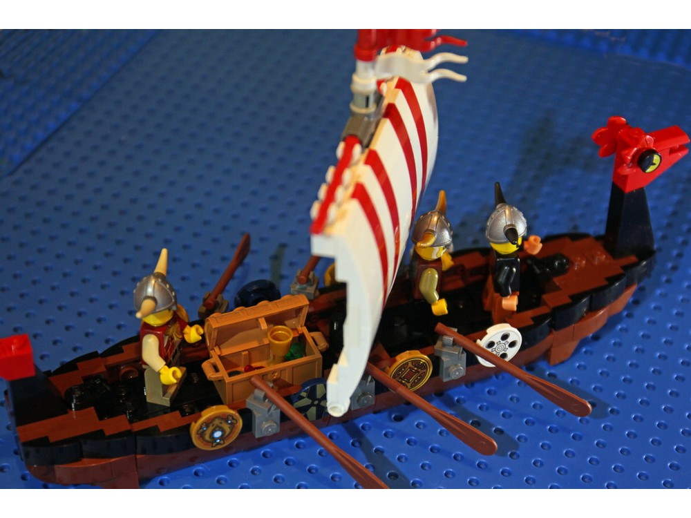 LEGO MOC Drakkar's return to the viking village _ Add-on to set 21343 ...