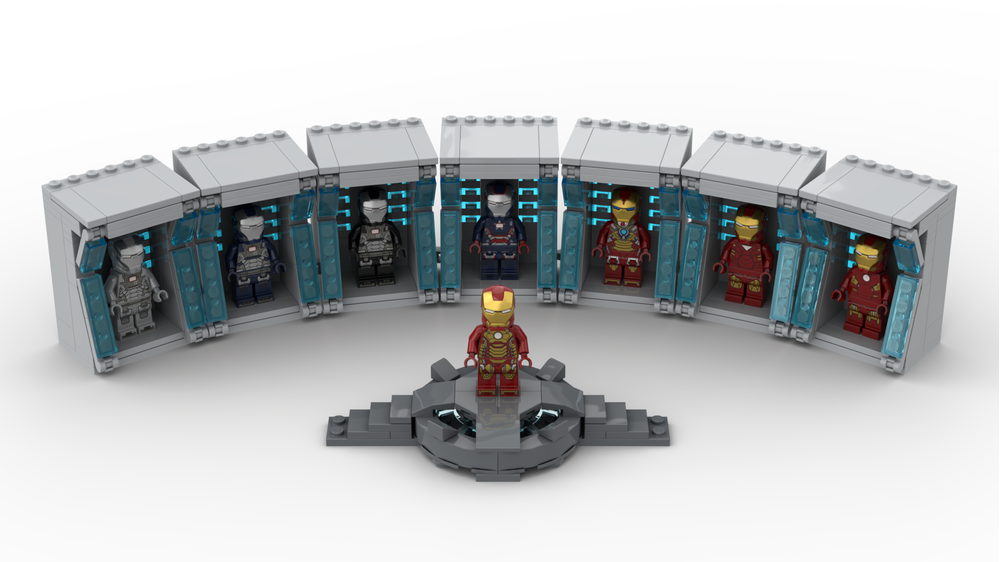 Lego Moc Iron Man Hall Of Armor By Ironman85 Rebrickable Build With
