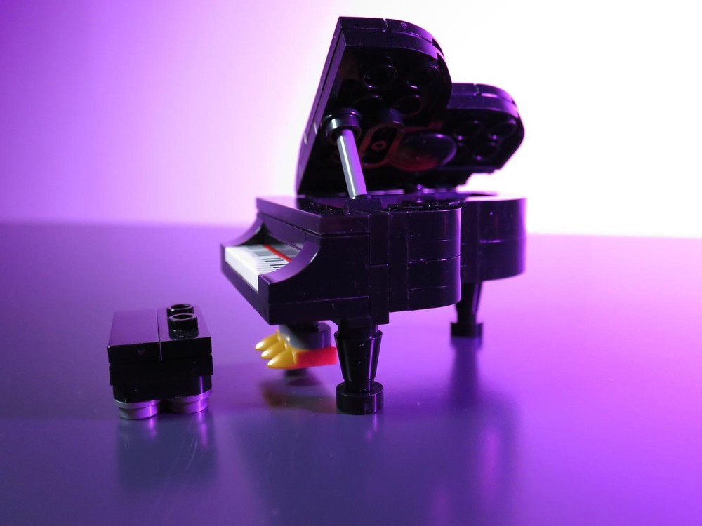 Lego Moc Grand Piano By Lunabricks Rebrickable Build With Lego