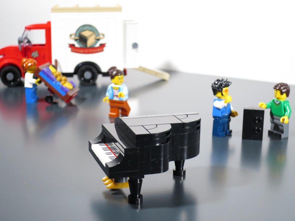 Lego Moc Grand Piano By Lunabricks Rebrickable Build With Lego