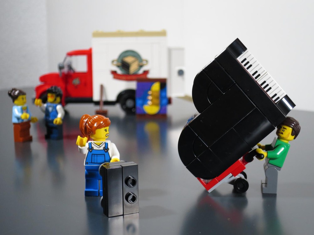 Lego Moc Grand Piano By Lunabricks Rebrickable Build With Lego