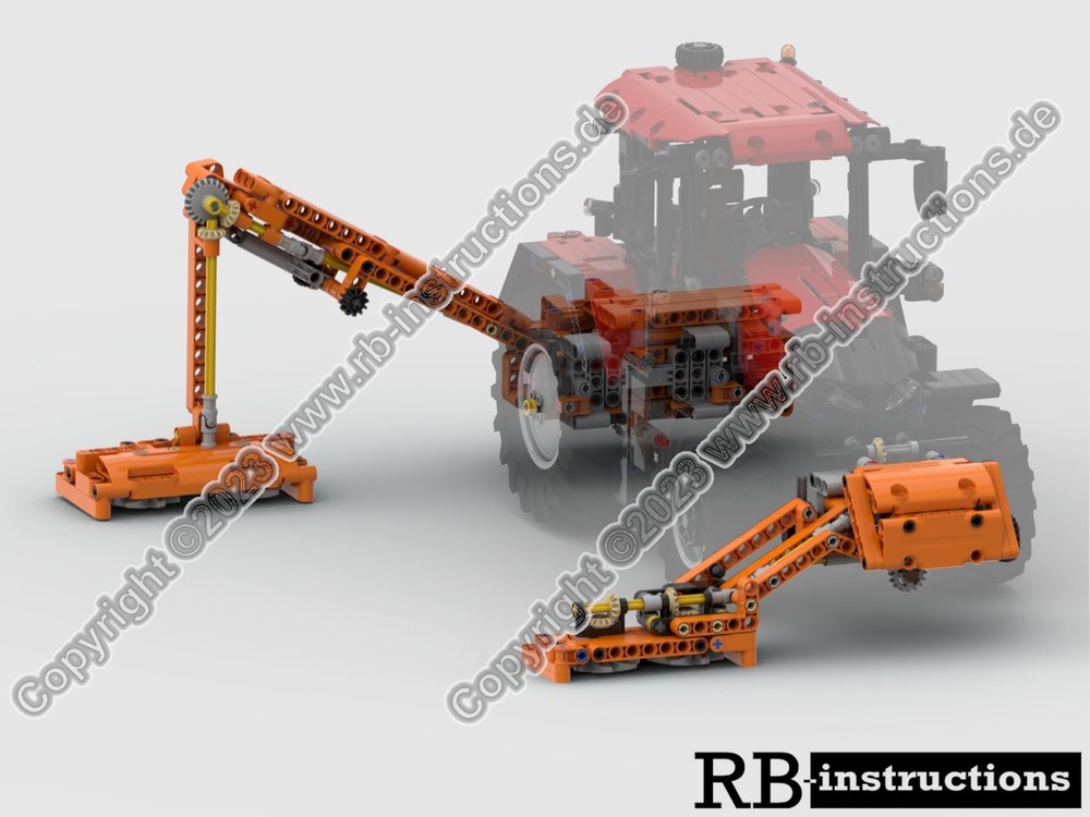 LEGO MOC Roadside mower set for Claas Xerion 5000, Fastrac or other ...