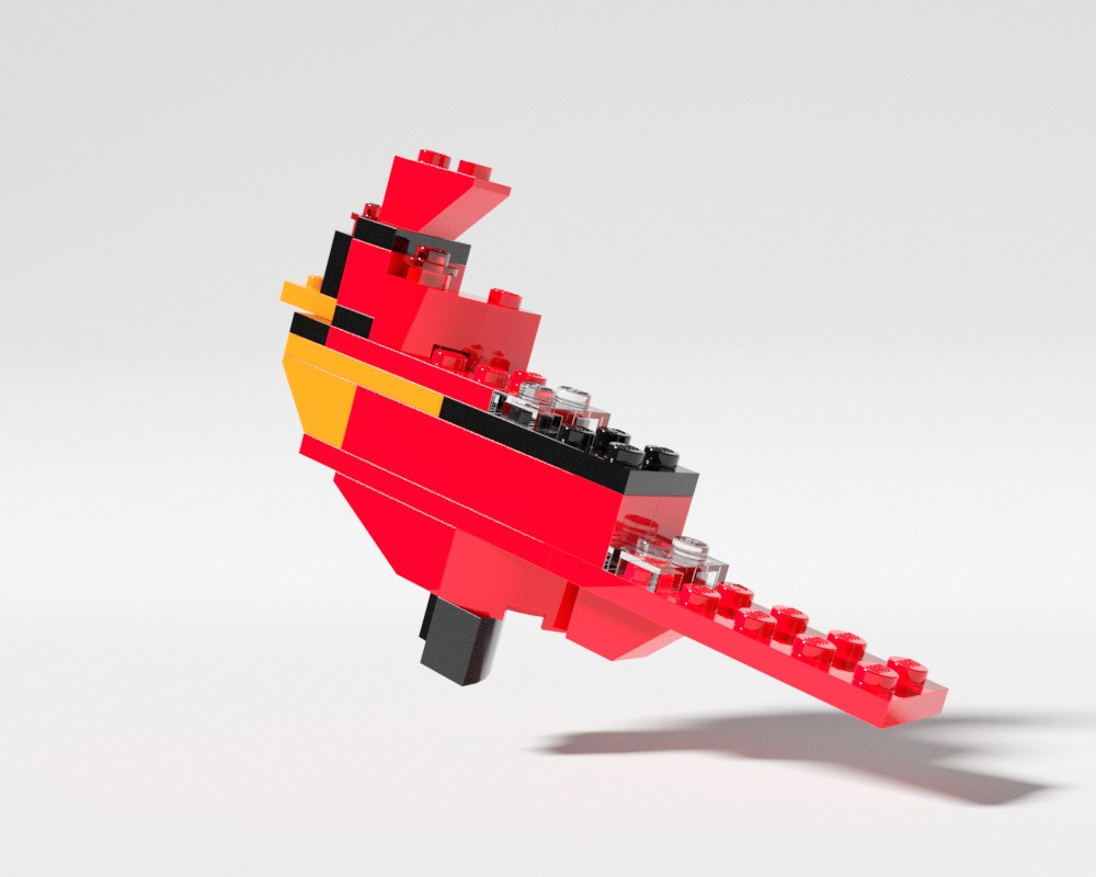 LEGO MOC Red cardinal by WoodenBoxProjects | Rebrickable - Build with LEGO