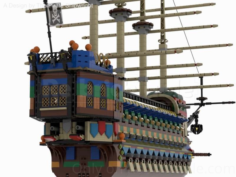 Lego Moc The Perseverance By The Pirate Shipwright Rebrickable