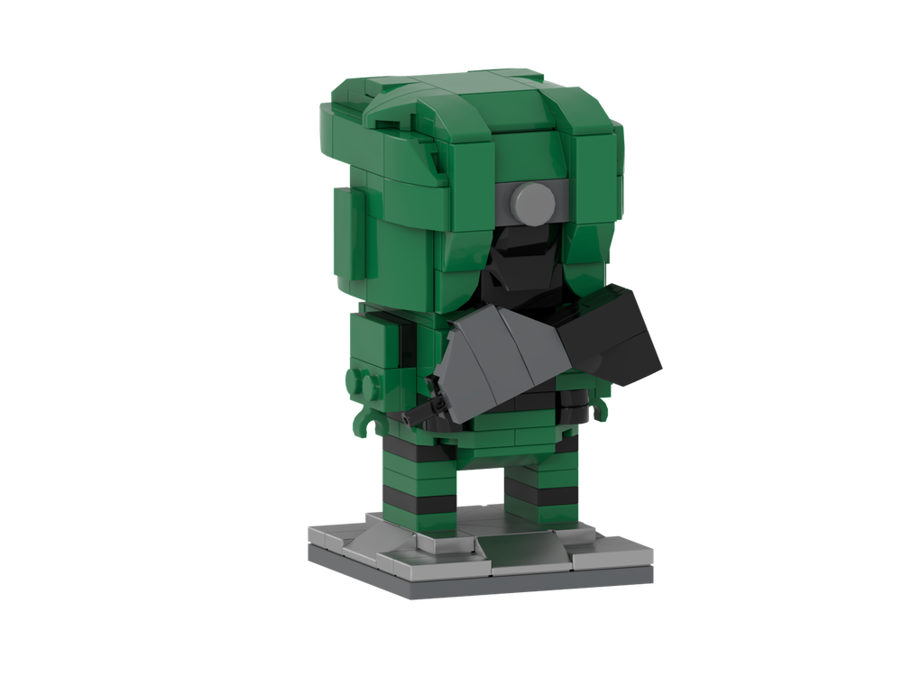Lego Moc Master Chief Brickhead By Bucktopus Rebrickable Build With