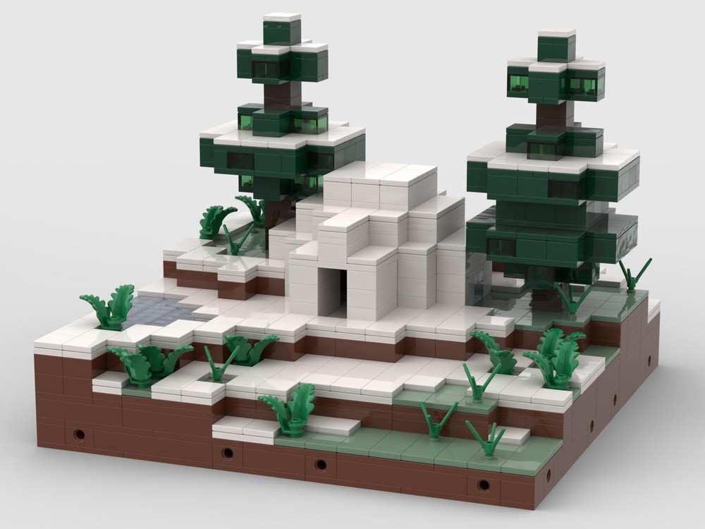 LEGO MOC Minecraft Snowy Taiga MOC by GiftO | Rebrickable - Build with LEGO