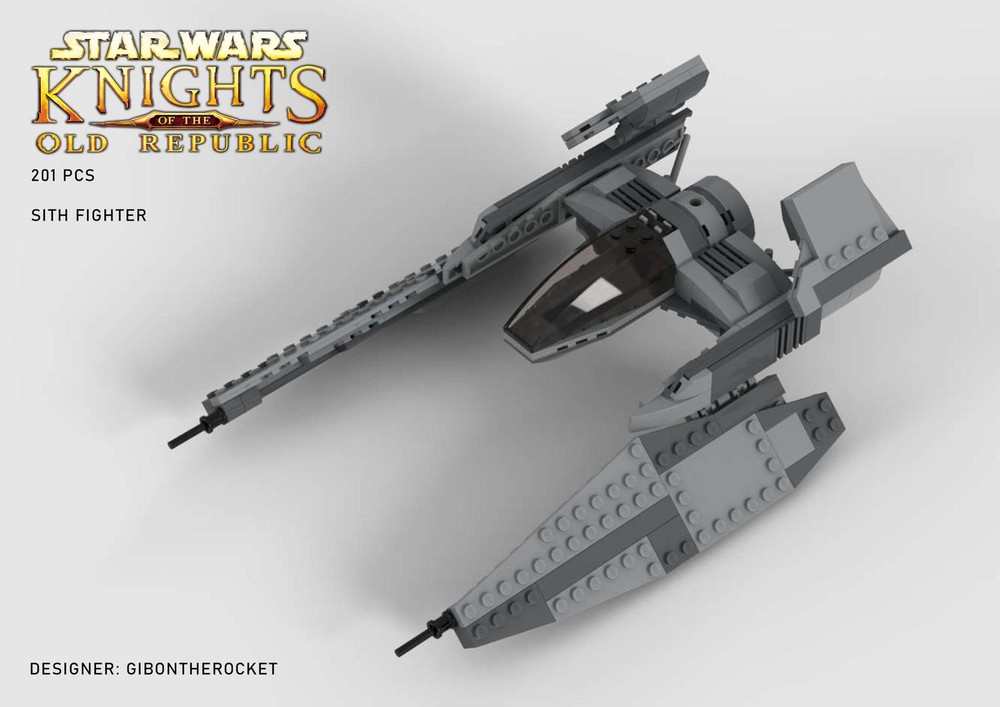 LEGO MOC Sith Fighter (KOTOR) by GibonTheRocket | Rebrickable - Build ...