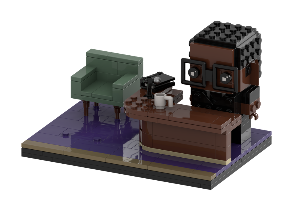 Lego Moc Mr Door Brickhead Alan Wake Ii By Bucktopus Rebrickable