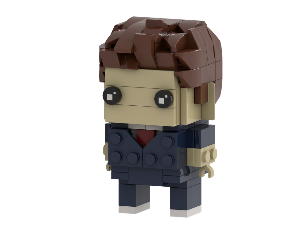 LEGO MOC 10th Doctor Brickhead - Blue and Brown Suit by Bucktopus ...