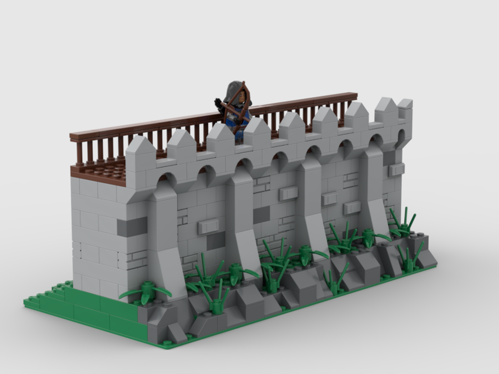 LEGO MOC Simple Castle Wall Element by tomcat86 | Rebrickable - Build ...