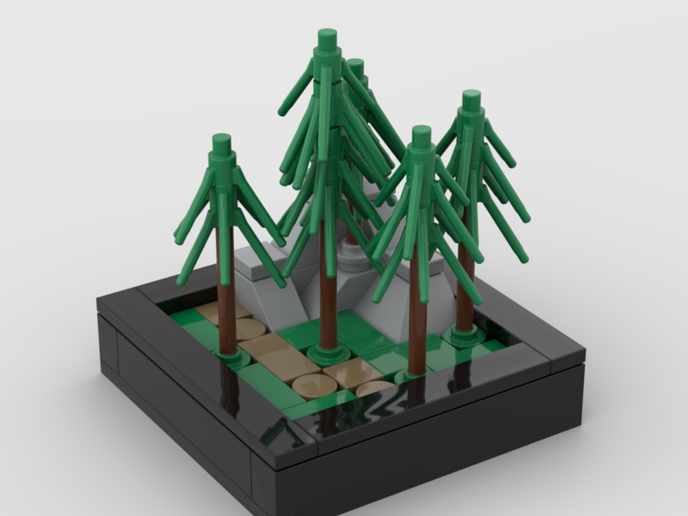 LEGO MOC Pine woods by SirIceCream | Rebrickable - Build with LEGO