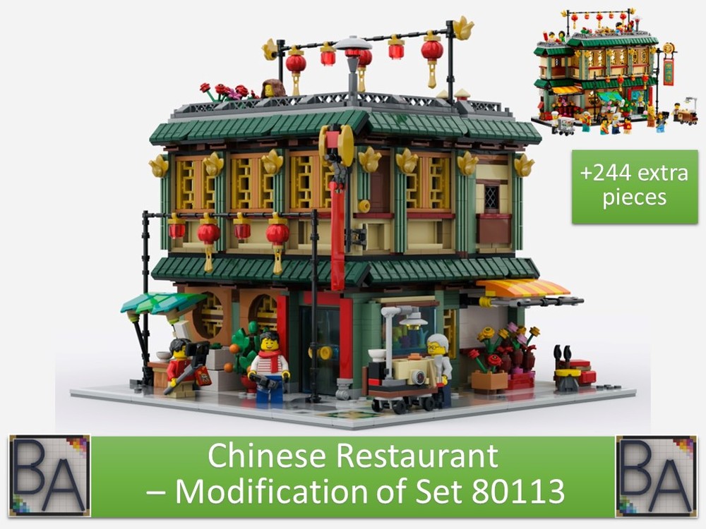 LEGO MOC Chinese Restaurant - Modification of Set 80113 by Brick ...