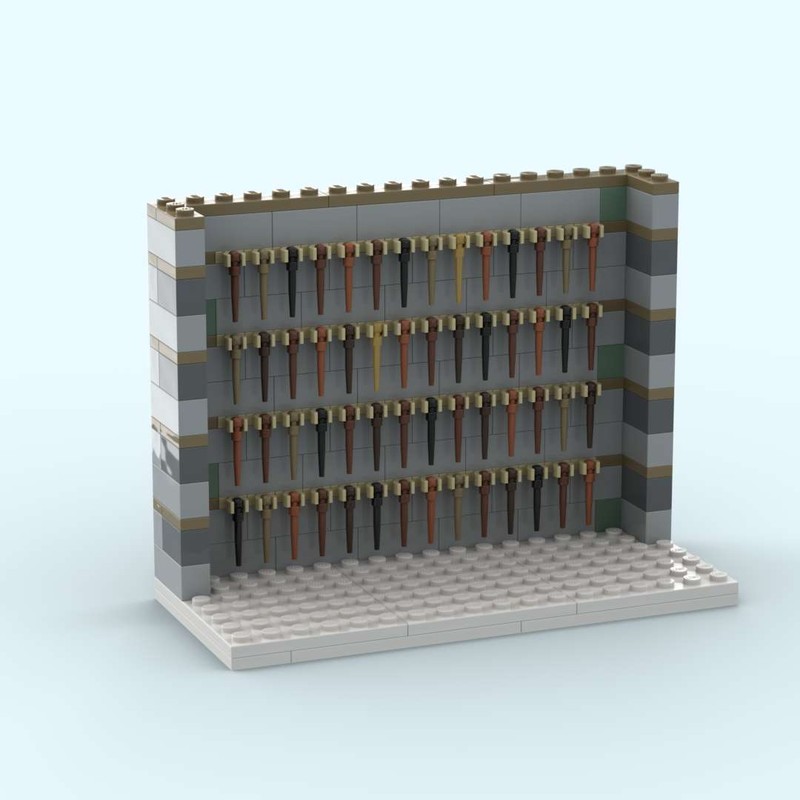 LEGO MOC Harry Potter Wand Wall by Emandchec | Rebrickable - Build with ...