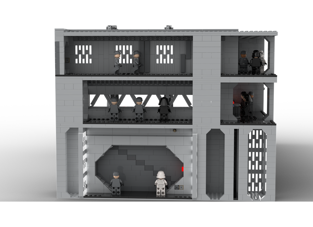 Lego Moc Sw Imperial Hangar Rogue Onedeath Star Imperial Interceptor
