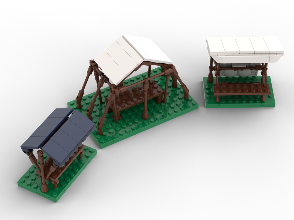 LEGO MOC Medieval market stalls by TimBricks99 | Rebrickable - Build ...