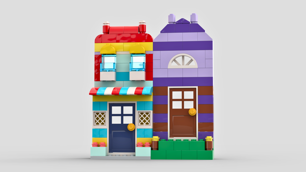 LEGO MOC 11035 2 new houses by Lenarex | Rebrickable - Build with LEGO