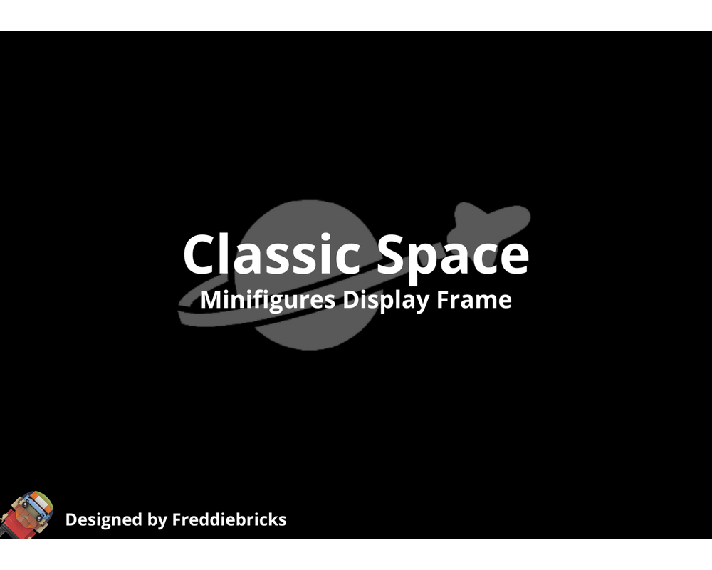 Lego Moc Classic Space Minifigures Display Frame For Ikea Sannahed
