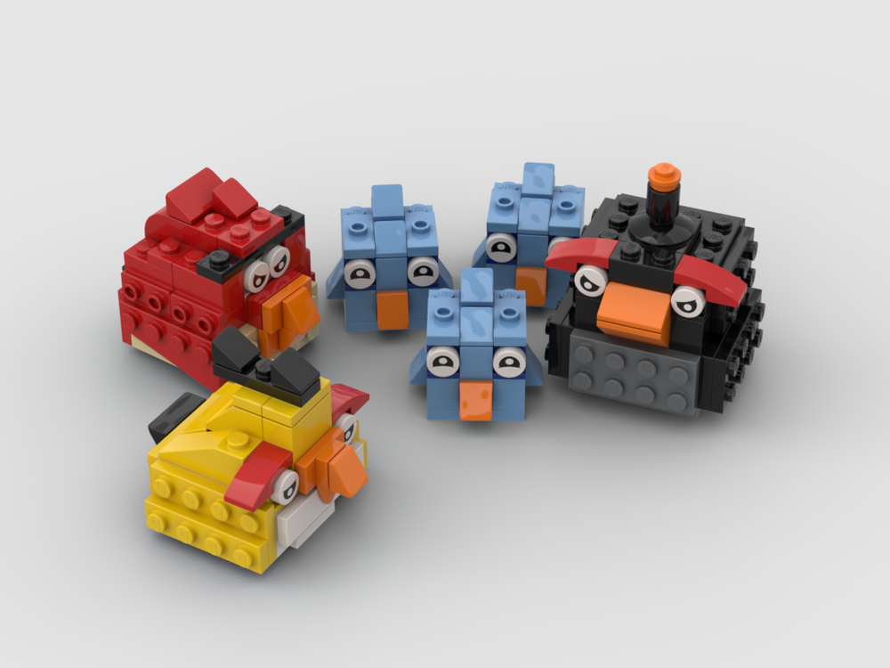 LEGO MOC Angry Birds: Red, Chuck, Bomb, Blues by AngryEddie ...