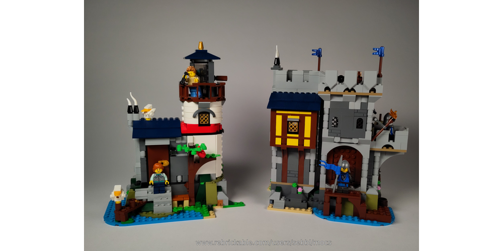 Lego Moc Stormwatch Isle Old Lighthouse By Sebbl Rebrickable