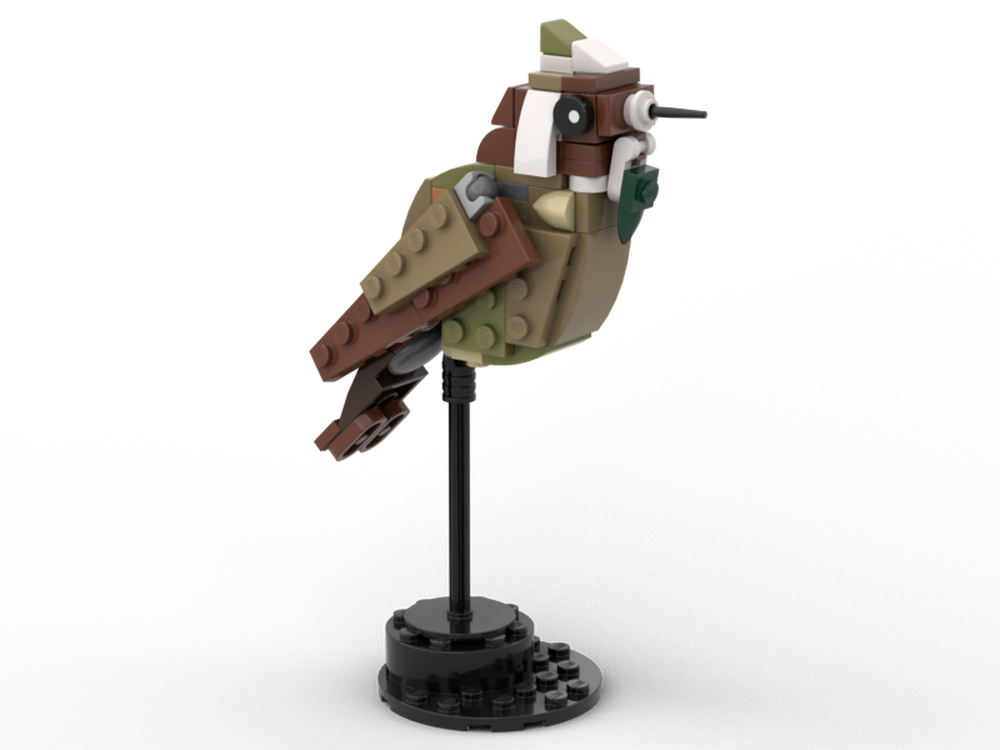LEGO MOC Green Bearded Helmetcrest (Oxypogon guerinii) by OrchardBuilds ...