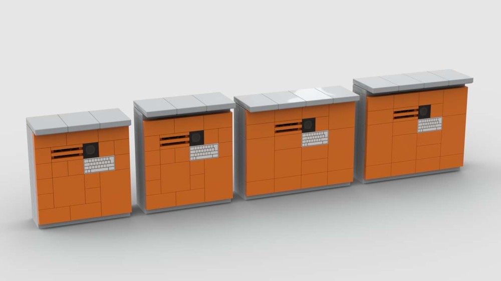LEGO MOC Parcel Locker by Tiny Bricks | Rebrickable - Build with LEGO