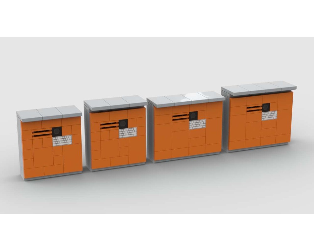 LEGO MOC Parcel Locker by Tiny Bricks | Rebrickable - Build with LEGO