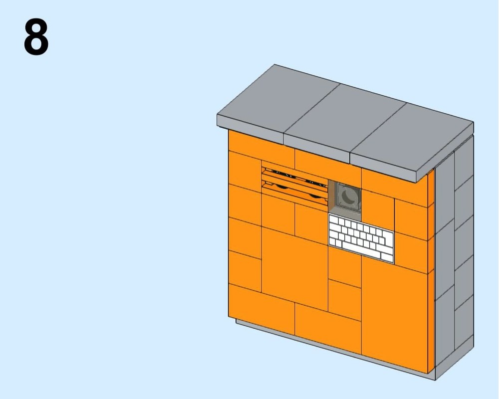 LEGO MOC Parcel Locker by Tiny Bricks | Rebrickable - Build with LEGO