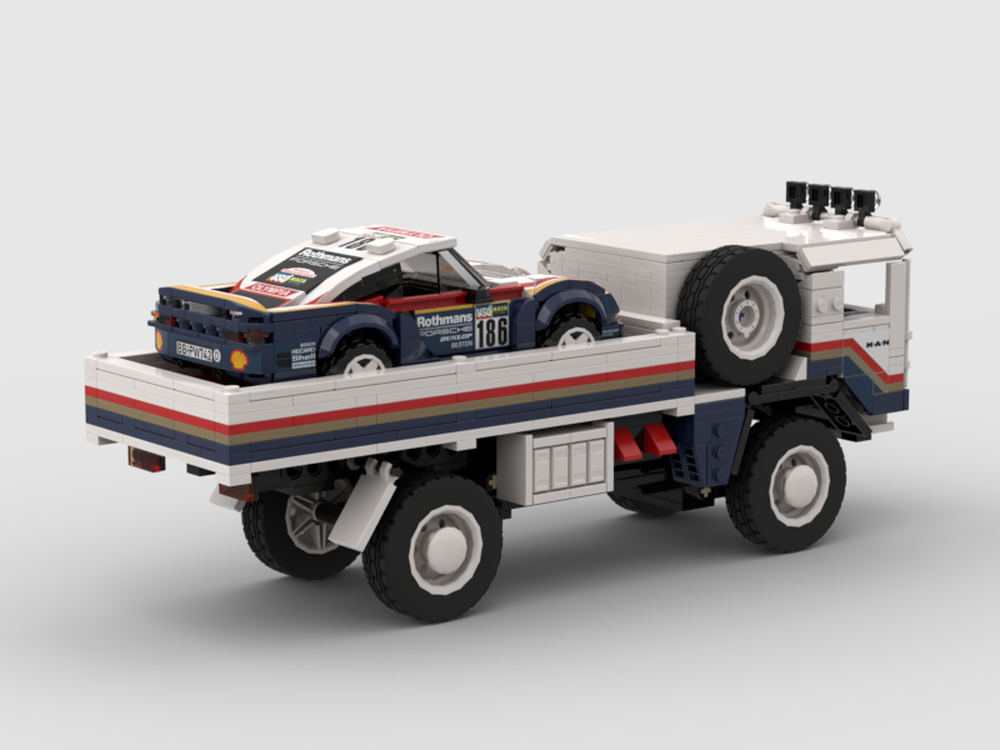 LEGO MOC 1984 MAN KAT 4x4 Rothmans Porsche by MdenBoer | Rebrickable - Build with LEGO