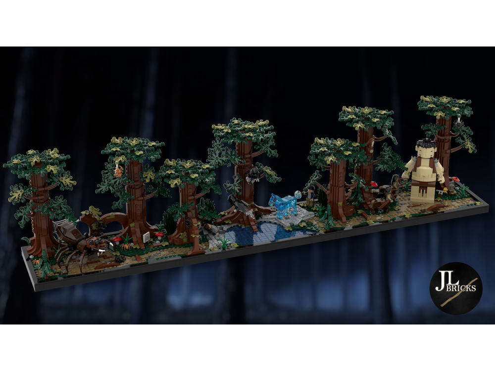 LEGO MOC Forbidden Forest Scenery by JL.Bricks | Rebrickable - Build ...