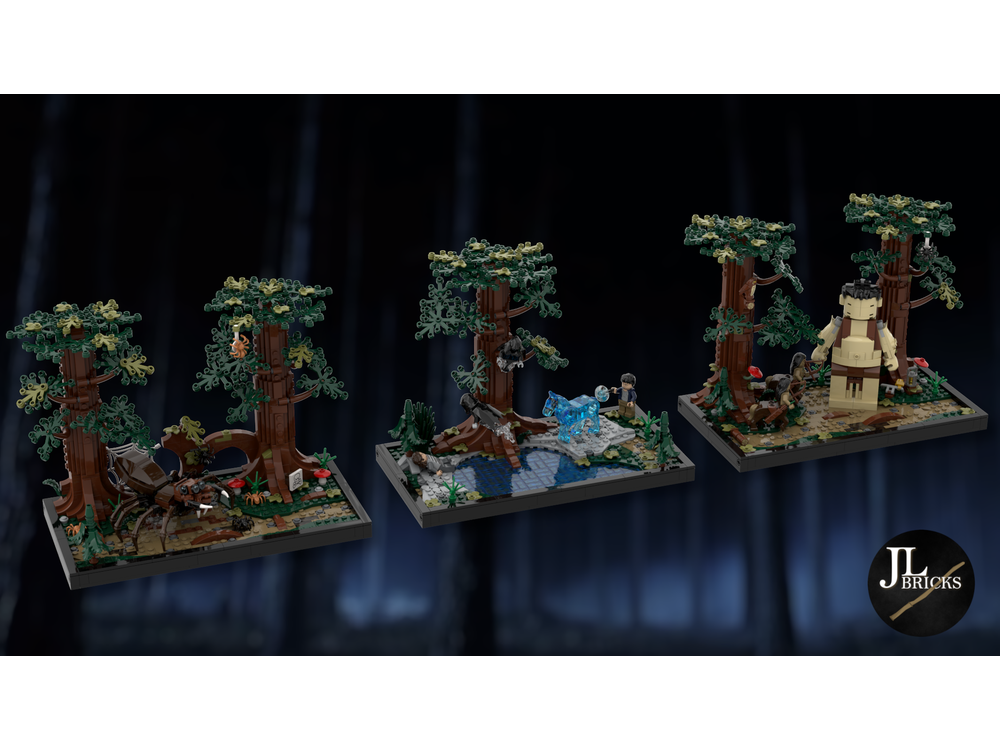 LEGO MOC Forbidden Forest Scenery by JL.Bricks | Rebrickable - Build ...