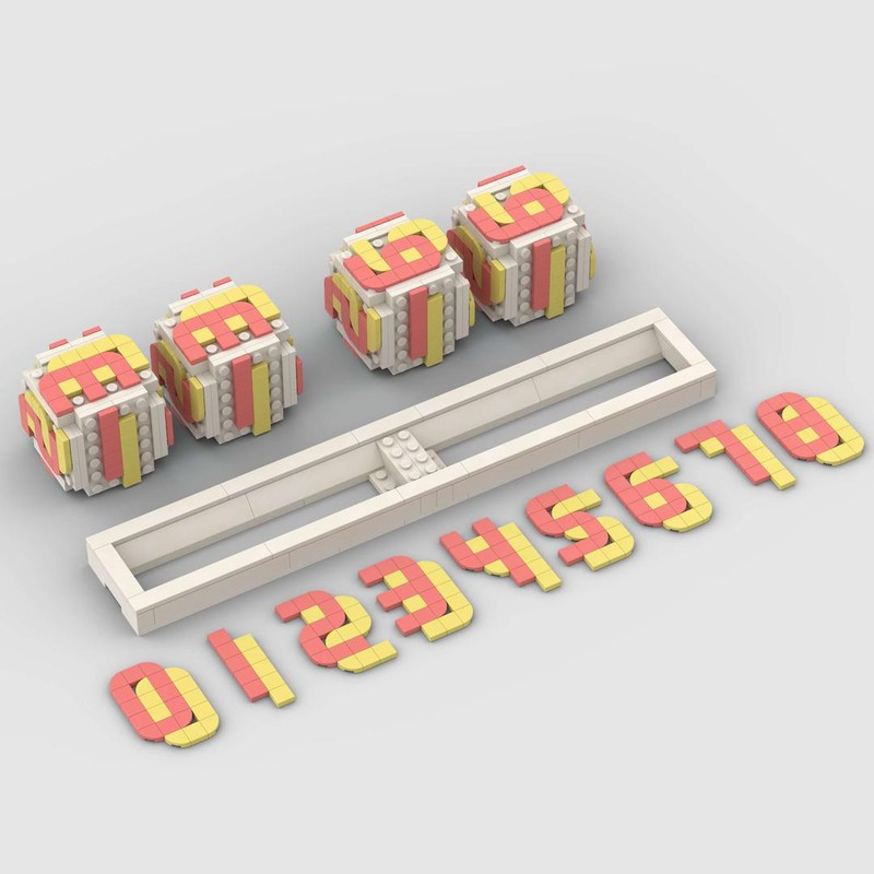 LEGO MOC CALENDAR WITH 3x5 NUMBERS and Shadows by uminuo | Rebrickable ...