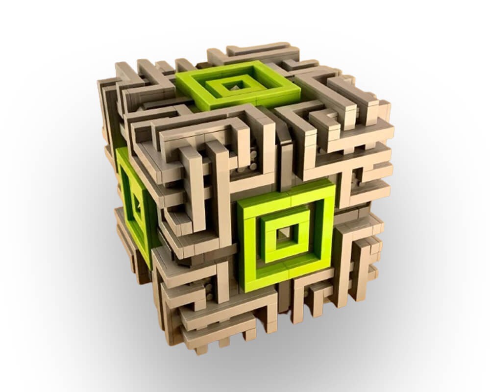 LEGO MOC Celtic Art Deco Cube, by Zachary Steinman by Planet GBC ...