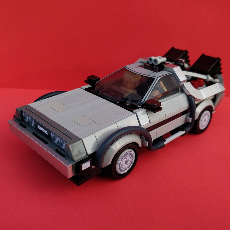 Lego Moc Speed Champions Bttf Delorean By Jazlecraz Rebrickable