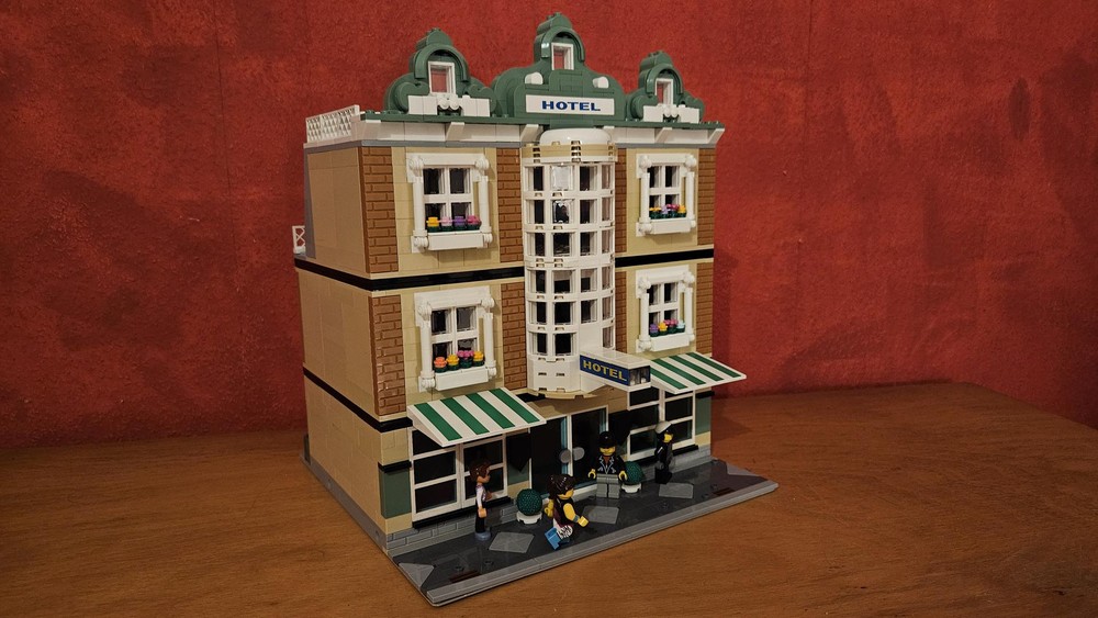 LEGO MOC Modular MOC "Hotel" by Klemmbausteinmagie | Rebrickable ...