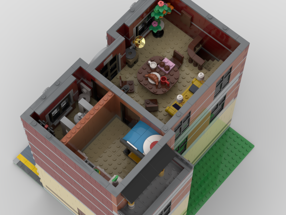 Lego Moc Modular Fire Station By Dioxity Rebrickable Build With Lego