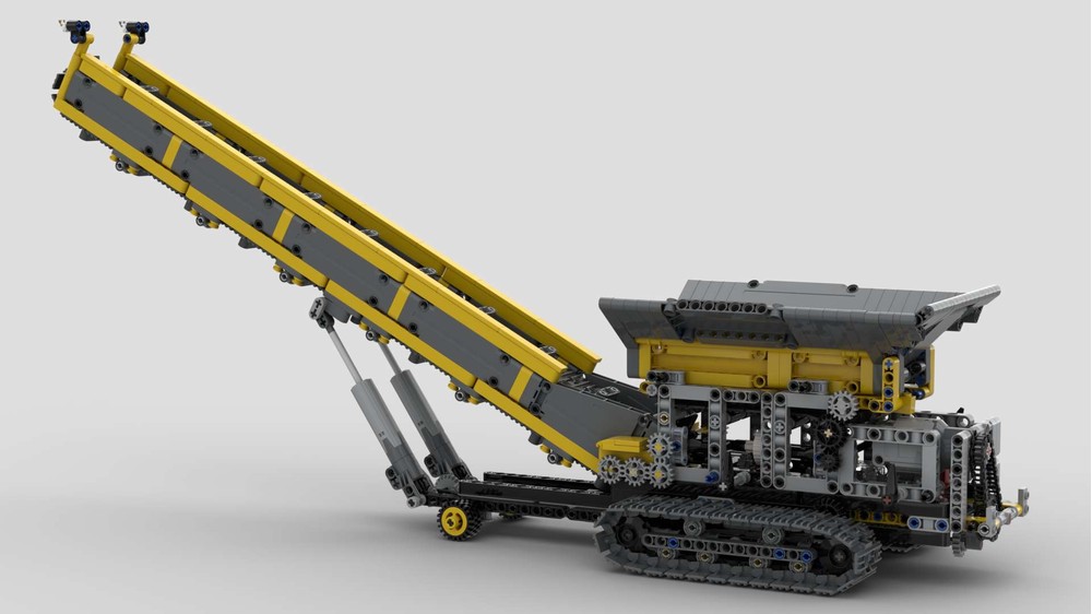 Lego Moc Self Propelling Hopper Feeder Conveyor By Bku Rebrickable